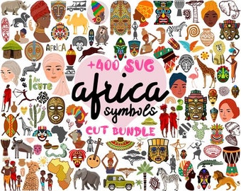 Africa SVG | Black and White Vector Cut File for Cricut | Svg - Eps ...