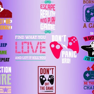 Gamer SVG Bundle, Funny Gamer SVG, Gamer Svg, Video Games Svg, Boys ...