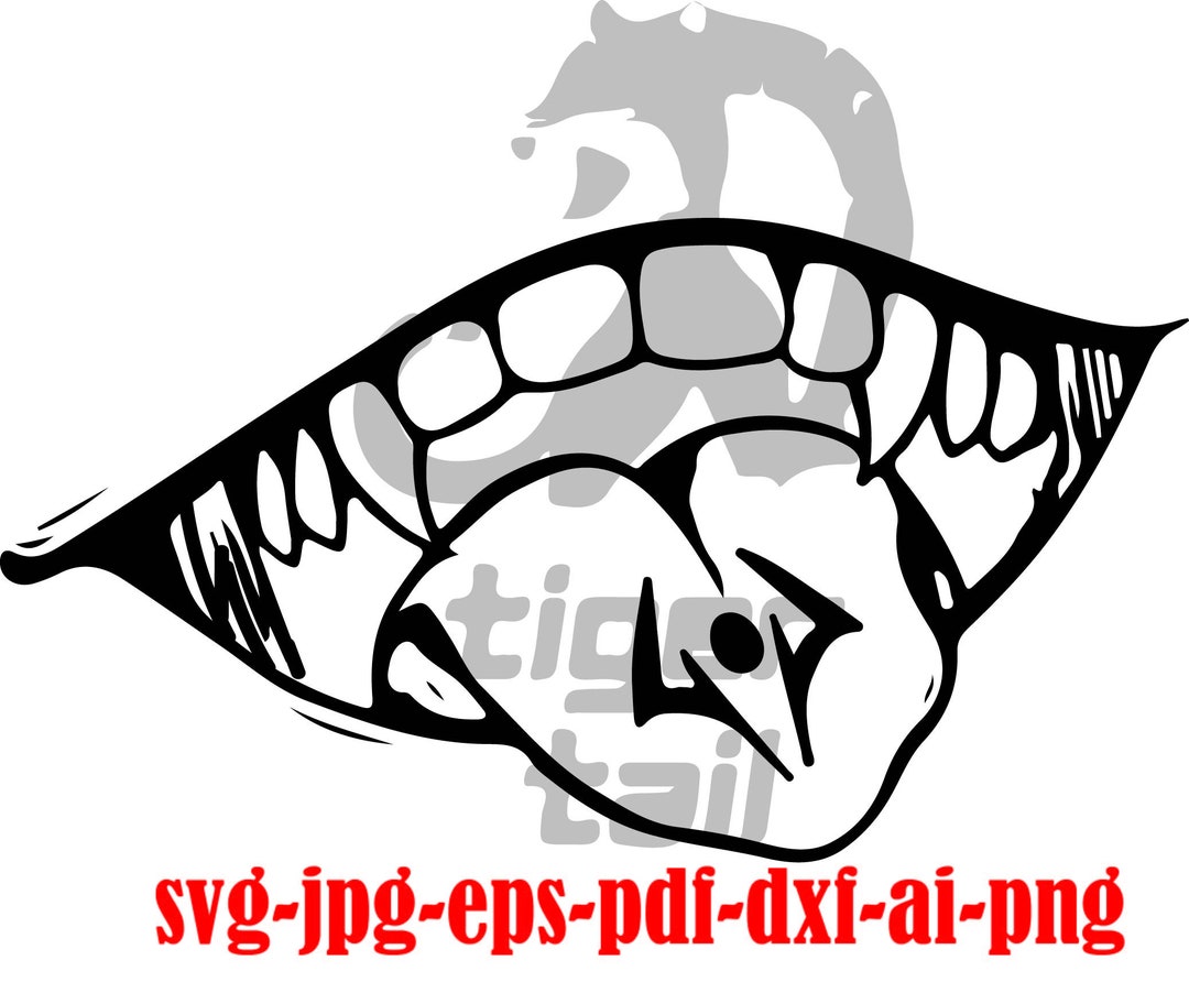 Jujutsu Kaisen, Ryomen Sukuna's Mouth, 7 Different Files: Svg-png-jpg ...