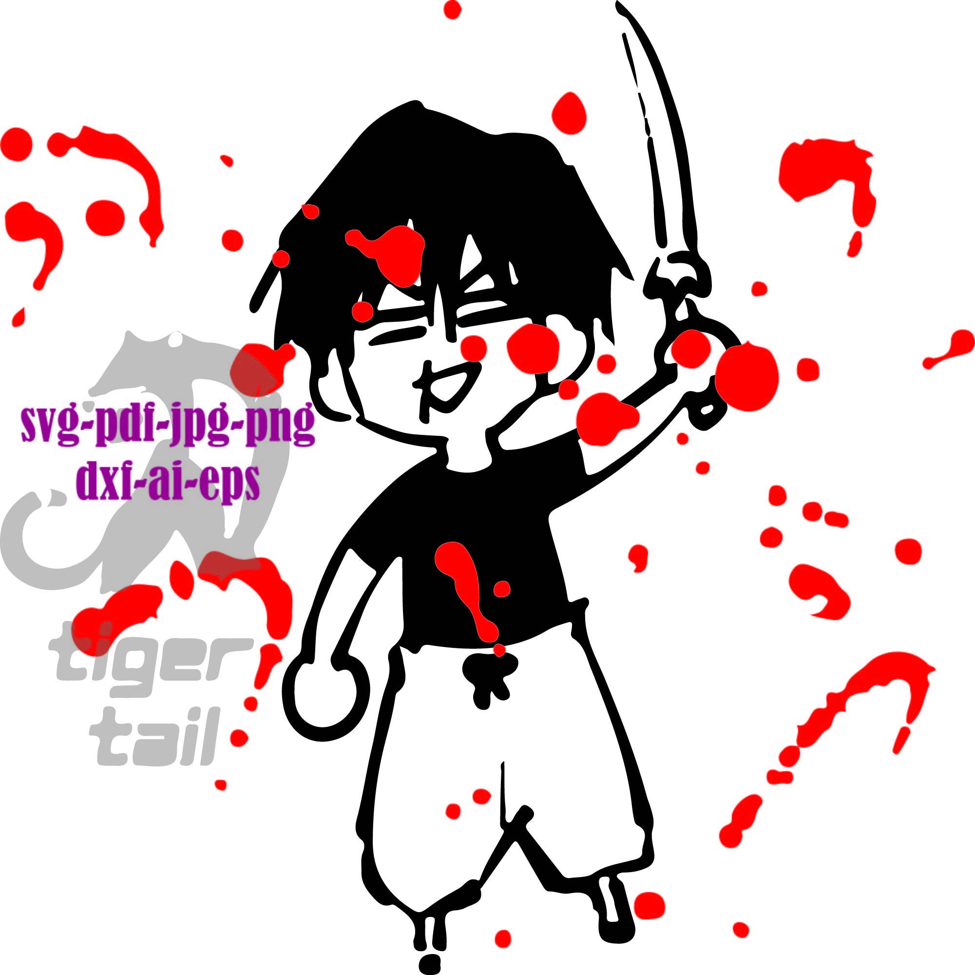 Cute Toji Fushiguro Blood Splash, Jujutsu Kaisen 7 Different Files; Svg ...