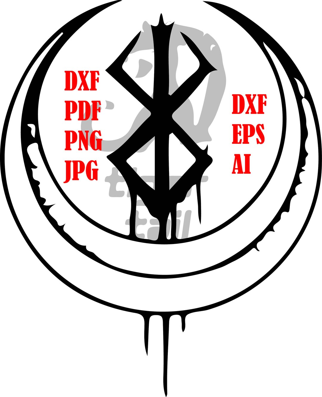 Berserk, Berserk Moon, Berserk Curse, 7 Different Files: Svg-png-jpg ...