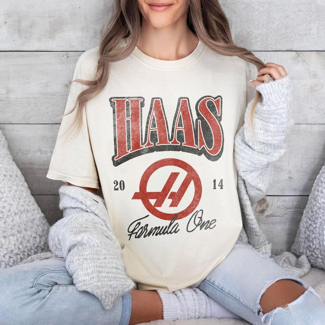 Vintage Haas Racing Shirt, Retro F1 Tee, Comfort Colors - Etsy