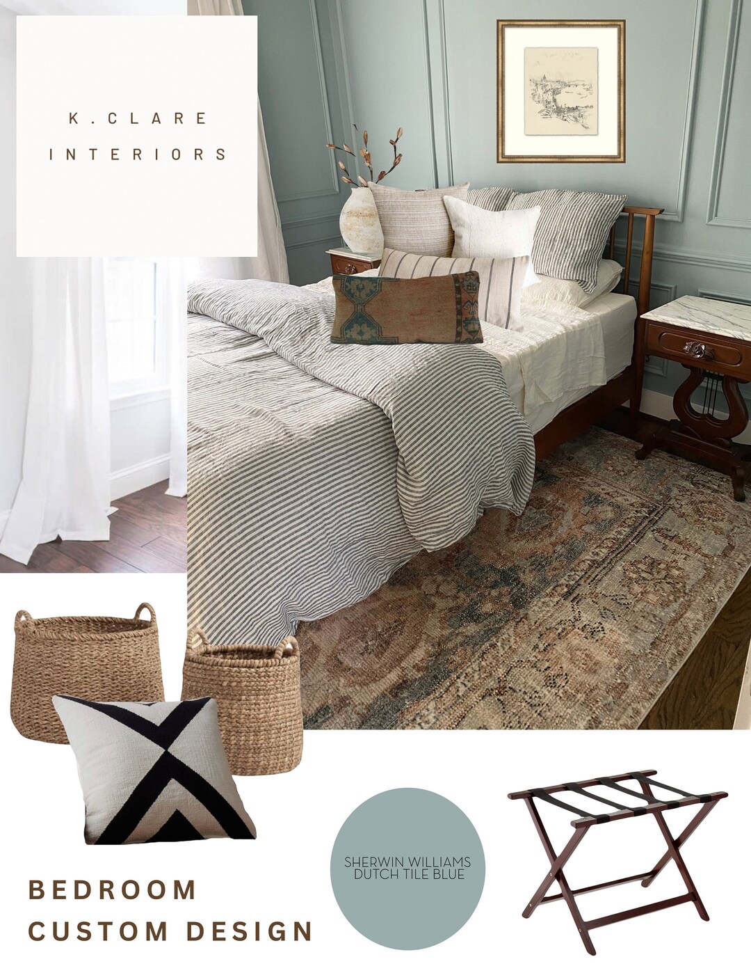 Interior Design Service | One Room Custom E-design | Custom Mood Board ...