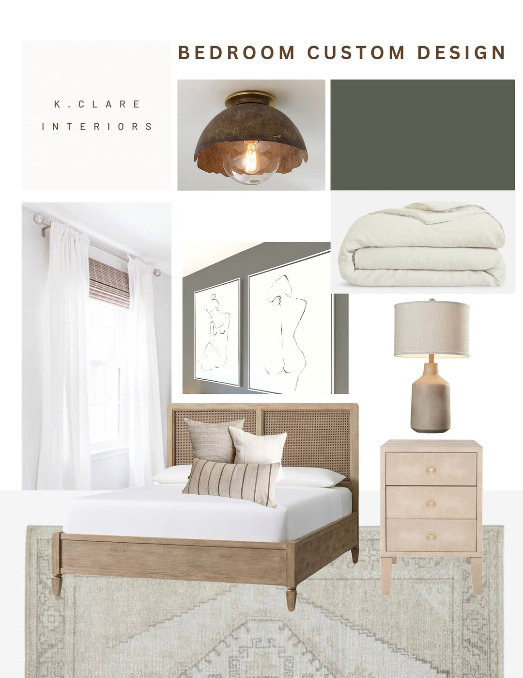 Interior Design Service | One Room Custom E-design | Custom Mood Board ...