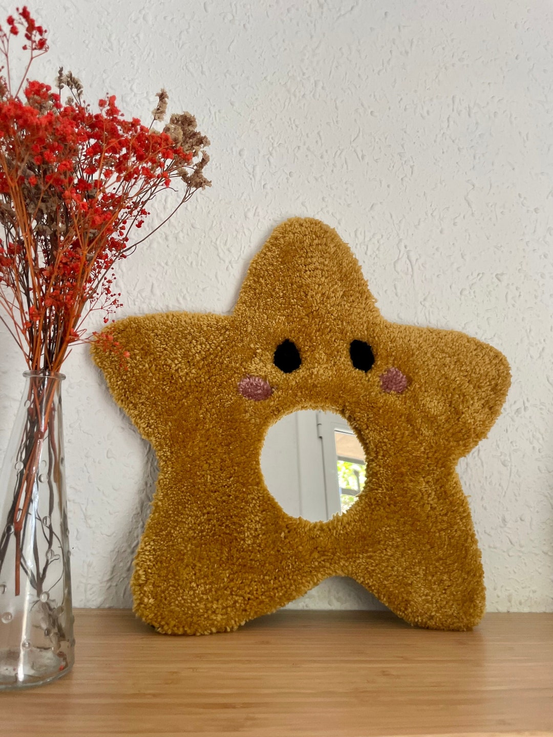 TUFTING STAR MIRROR carpet Effect - Etsy