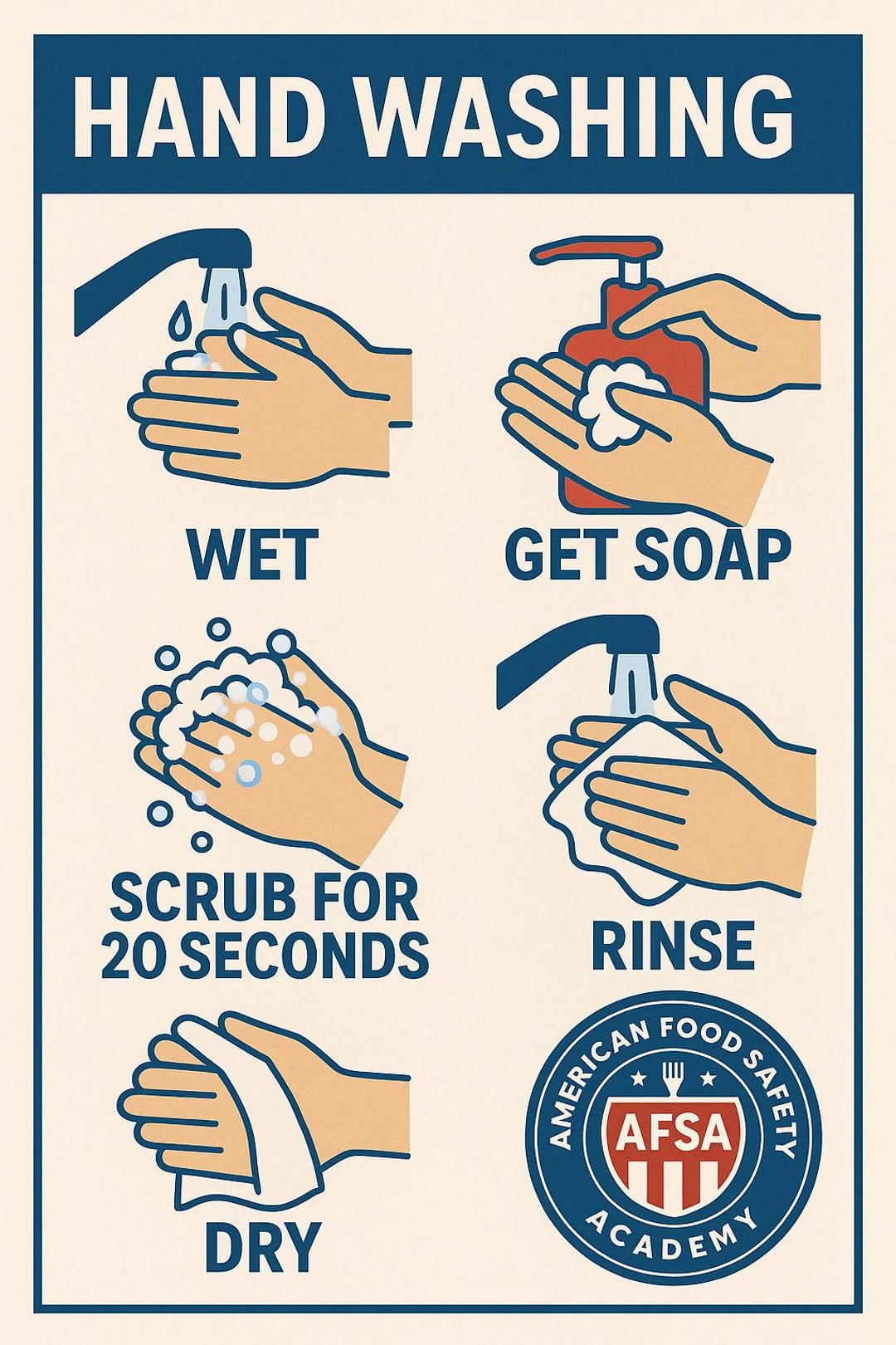 Hand Washing Poster by AFSA - Etsy