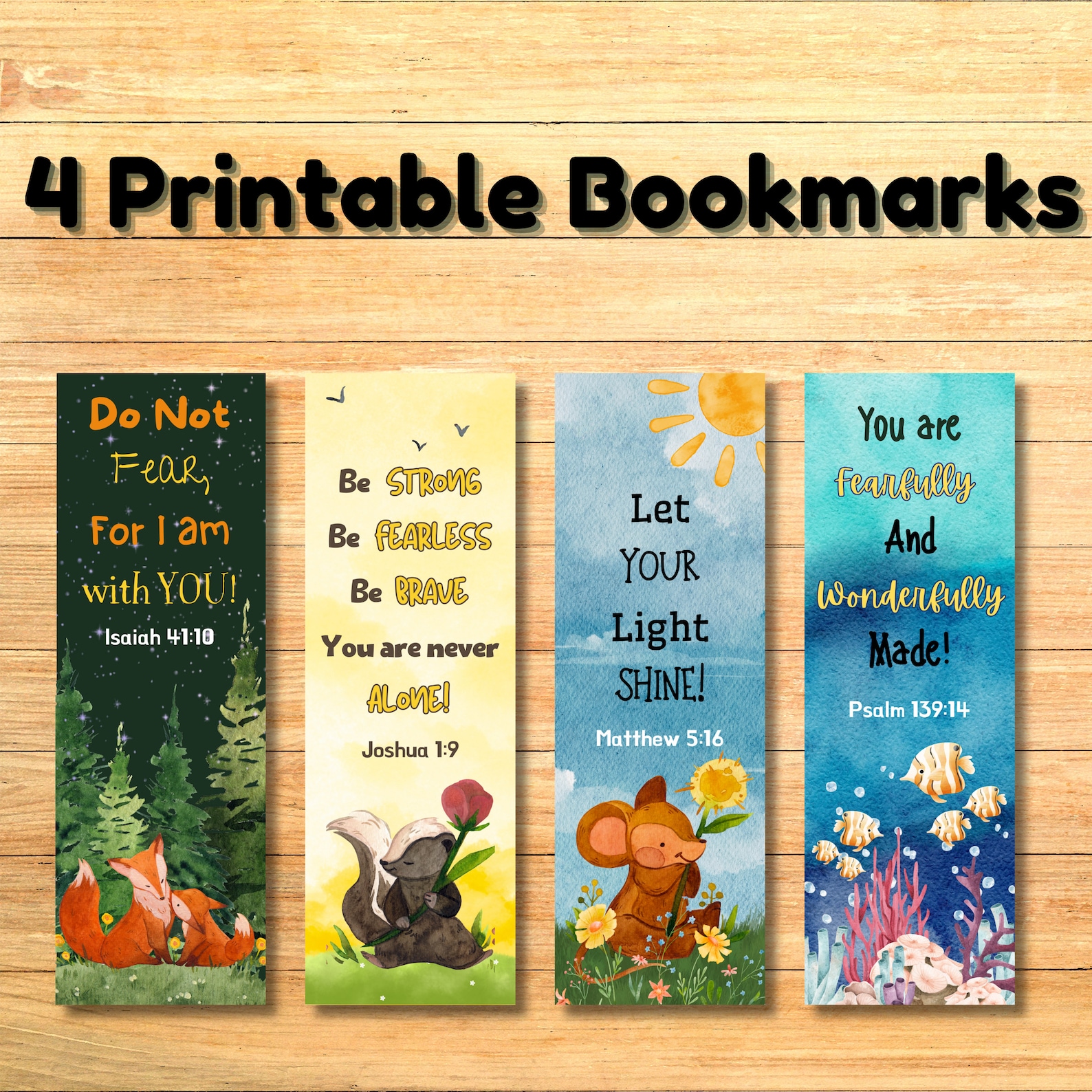Bible Bookmarks | Printable Christian Bookmark | Christian Education ...