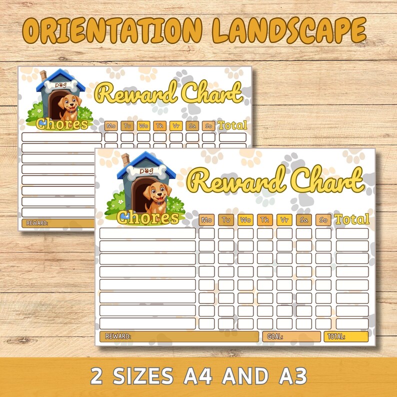 Edible Puppy Dog Reward Chart | Edible Puppy Dog Chore Chart | Instant ...