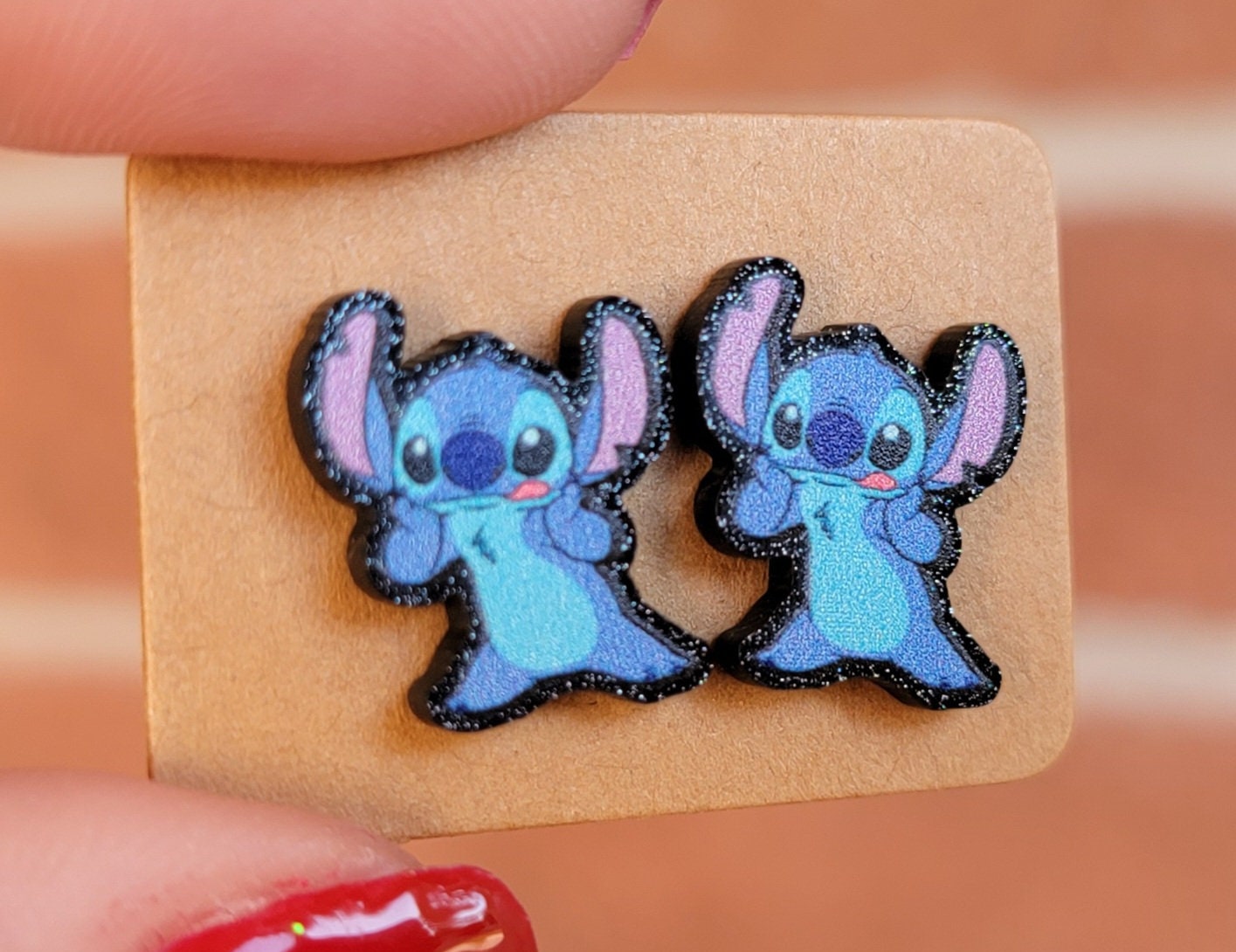 Stitch Stud Earrings / Lilo and Stitch Earrings / - Etsy