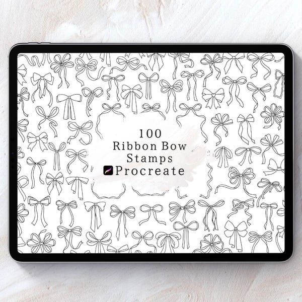 Whimsical Bow Sketch - Etsy