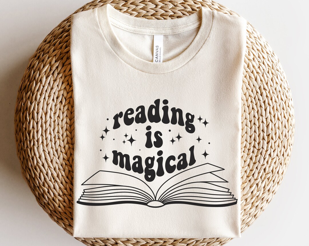 Reading is Magical Svg, Bookworm Svg, Open Book Svg, Book Lover Svg ...