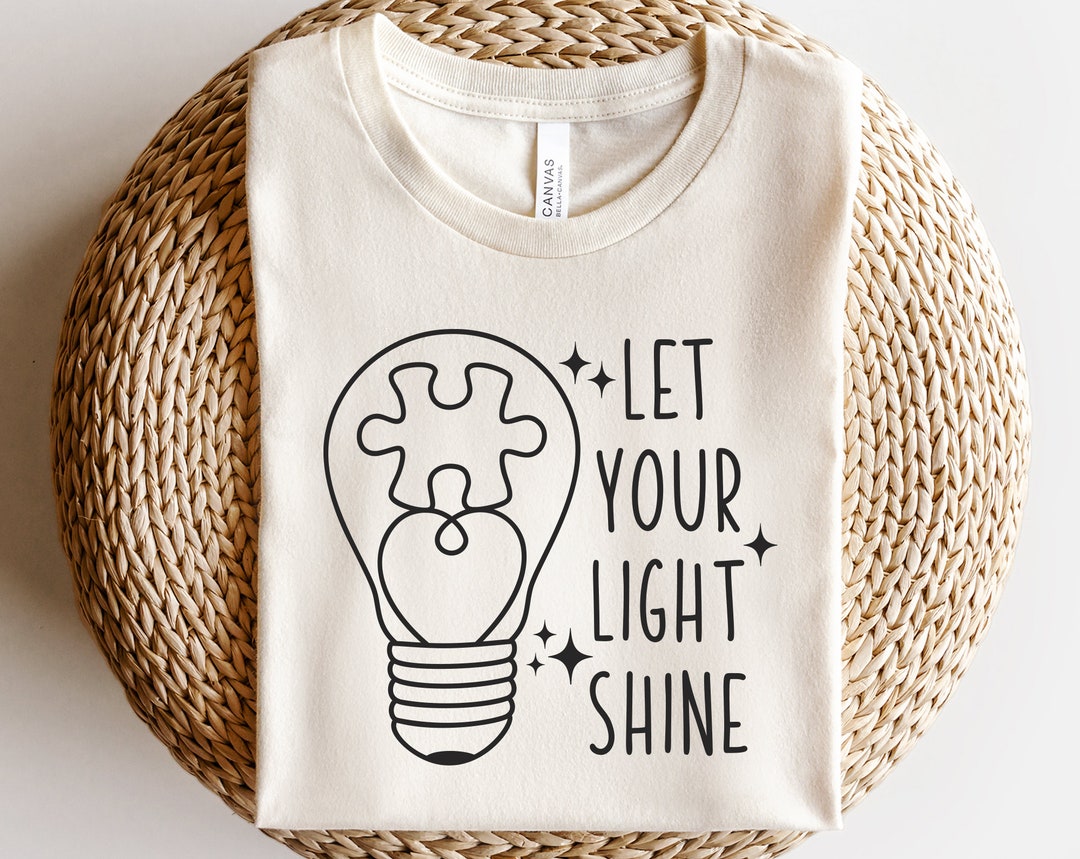 Autism Awareness Svg, Let Your Light Shine Svg, Autism Mom Shirt, ADHD ...