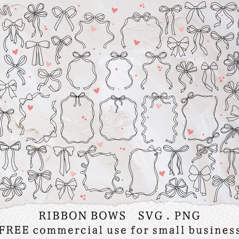 Bow Frame Vectors - Etsy UK