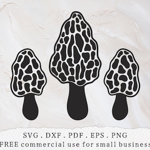 Morel Mushrooms Svg, Morel Hunter Svg, Great Lakes Svg, Mushroom ...