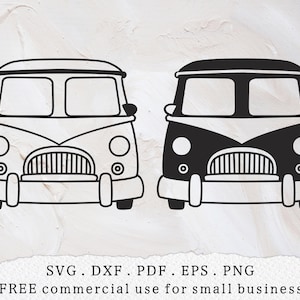 Vintage Bus Svg, Retro Hippie Car Svg, Glamping Lover Svg, Travel Svg ...