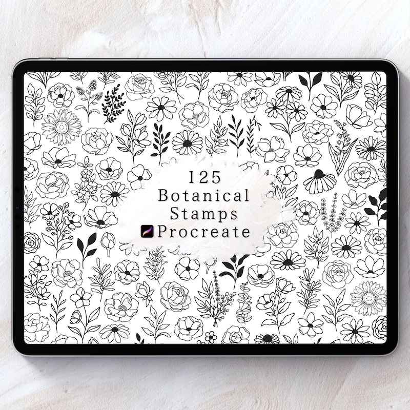 Botanical Stamp - Etsy