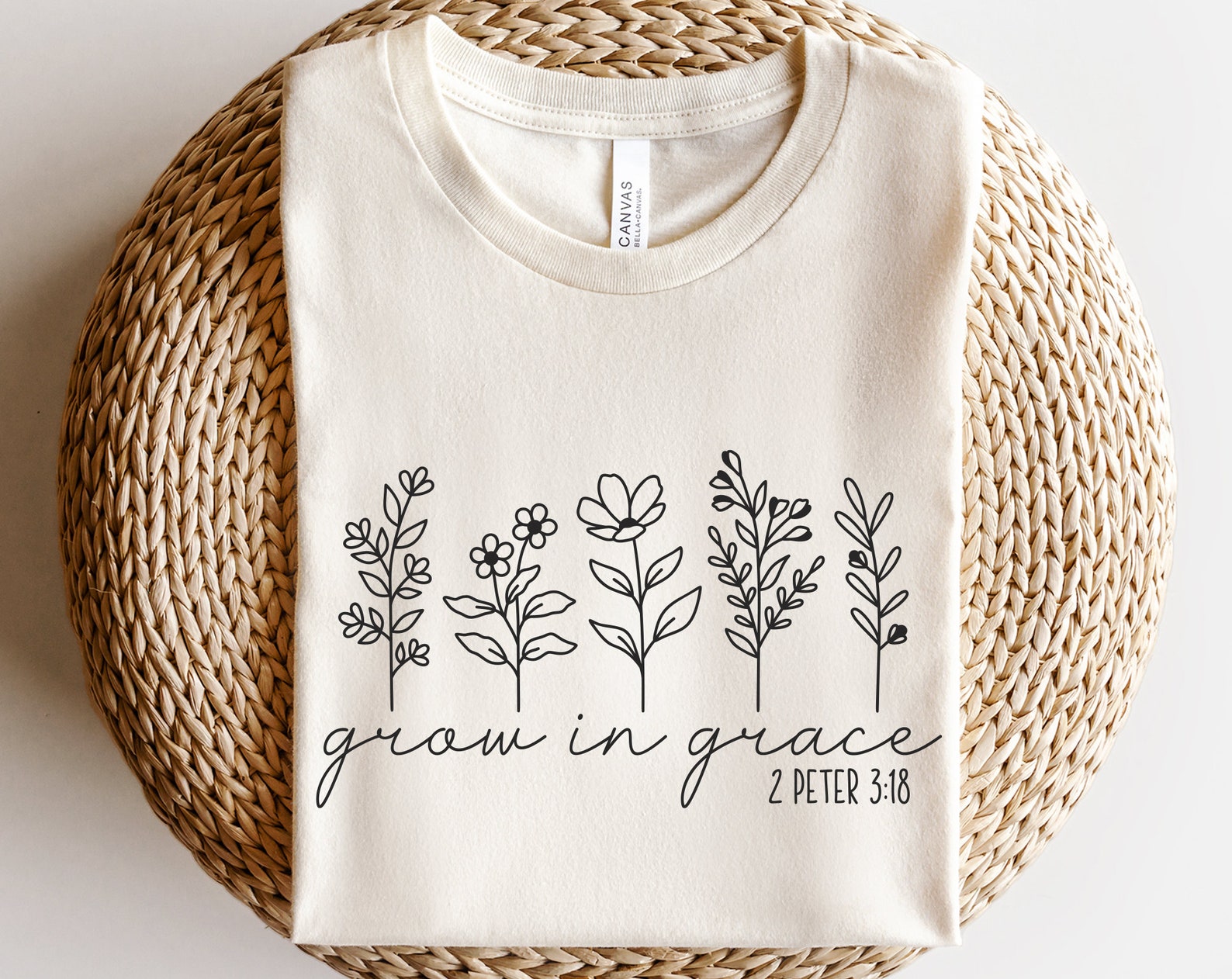 Grown in Grace Svg Wildflower Svg Christian Svg Faith Svg - Etsy