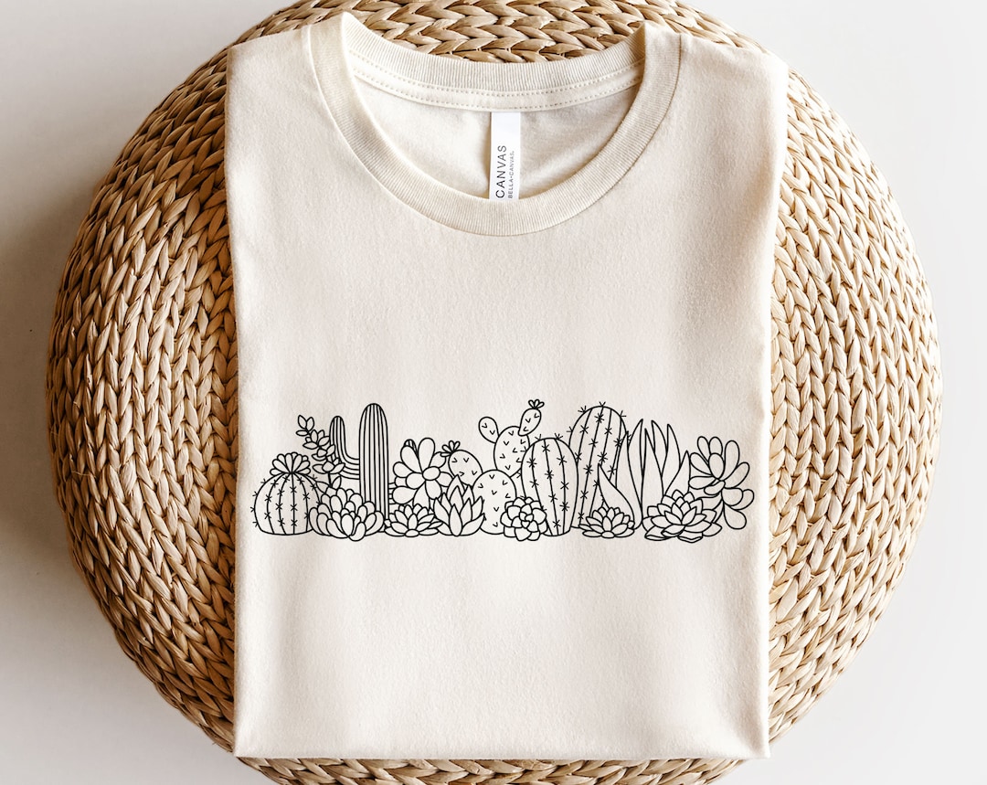 Cactus and Succulent Floral Border Svg, Succulent Svg Files for Cricut ...