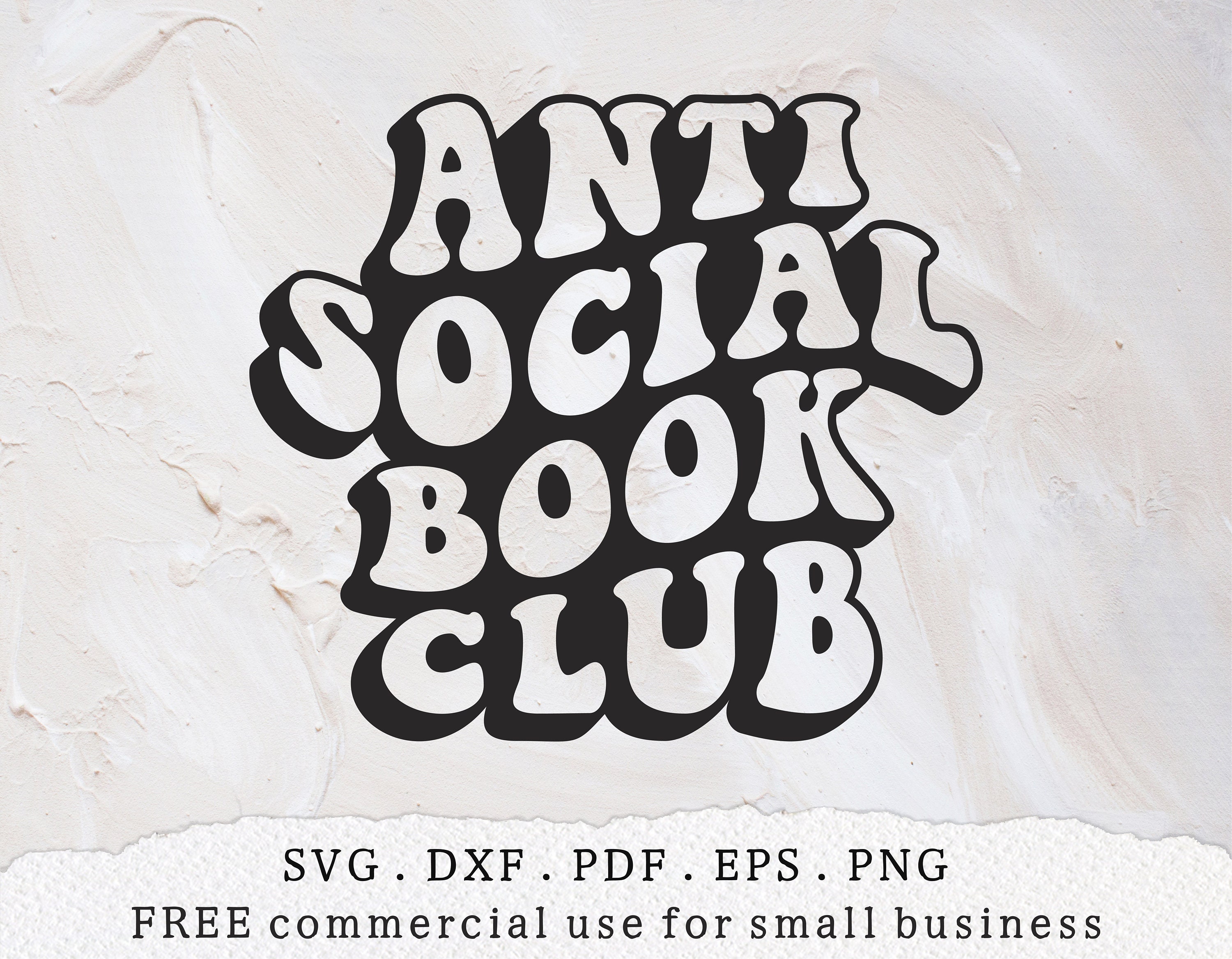 Anti Social Book Club Svg Book Lover Svg Good Day to Read - Etsy