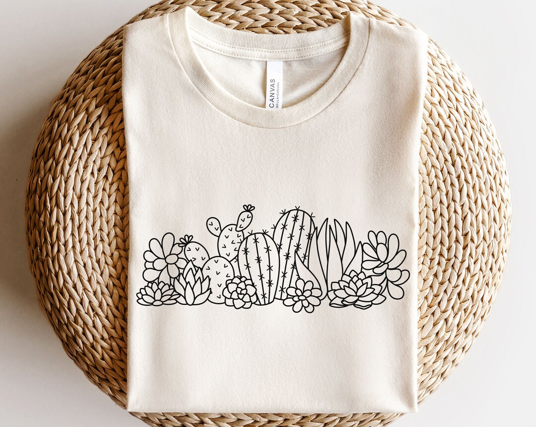 Cactus and Succulent Border Svg, Cactus Monogram Svg, Succulent Svg ...