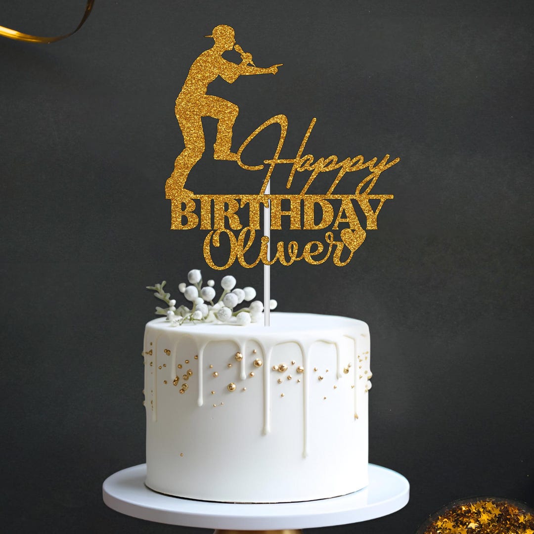 Singer Cake Topper, Birthday Cake Topper, Rap Singer Cake Topper ...