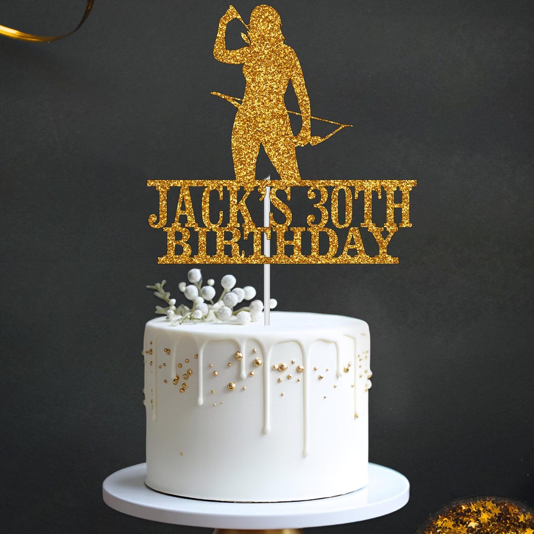 Archer Cake Topper, Birthday Cake Topper, Archer Girl Birthday Party ...
