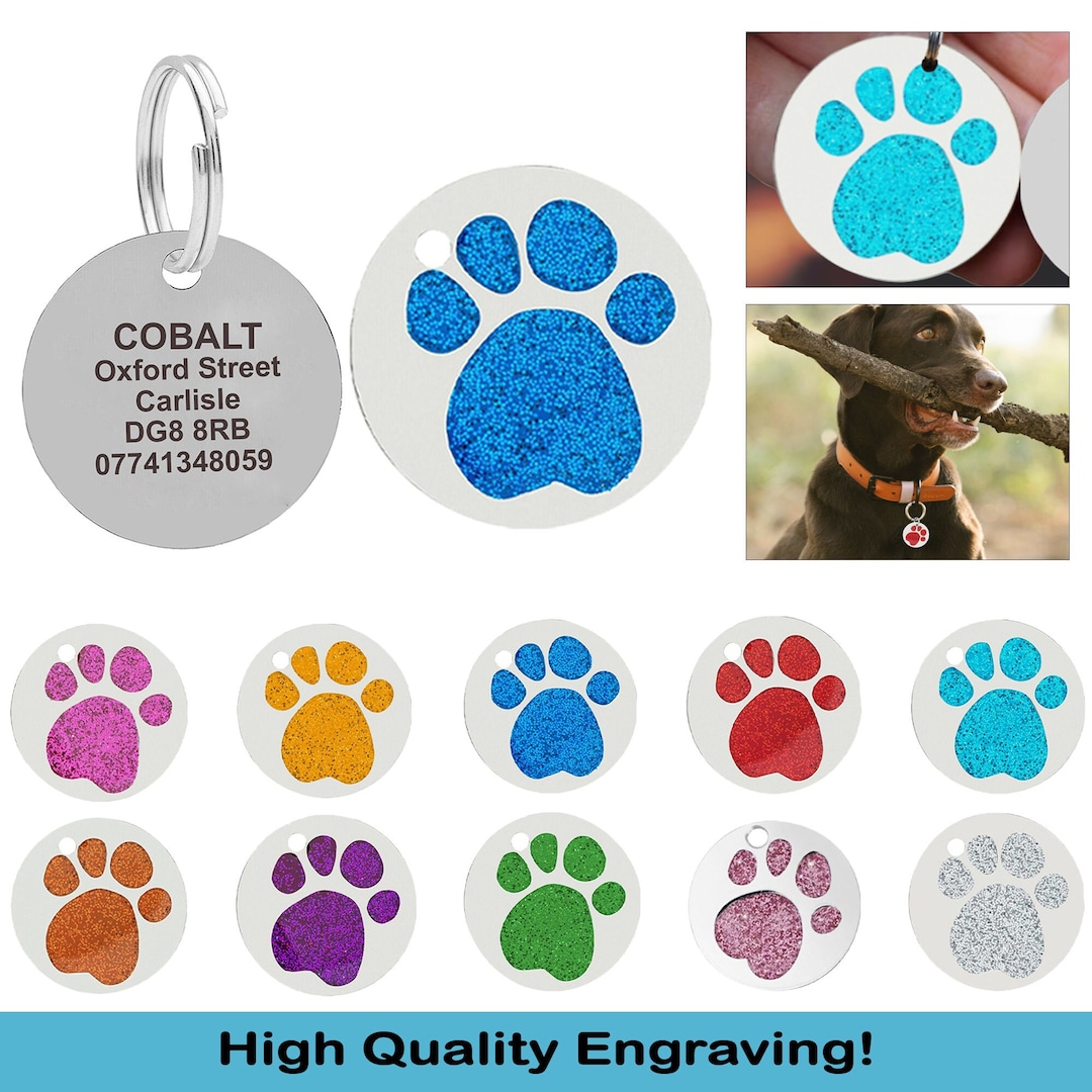 Dog Tag Engraved Pet Id Tag for Dog Engraved Name Tag Personalized ...