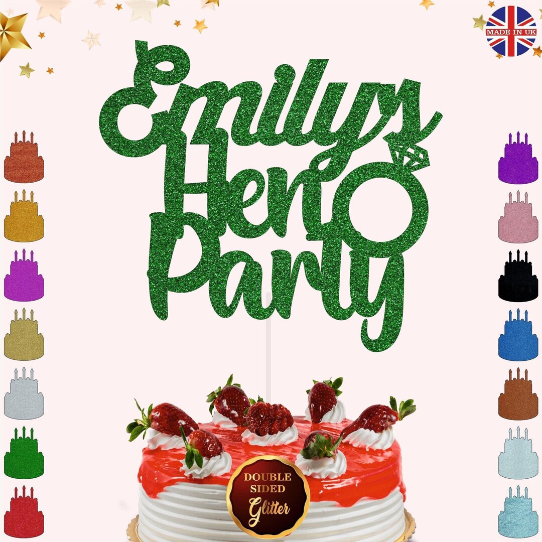 Personalised Hen Party Cake Topper Party Decoration Bride to Be Custom ...