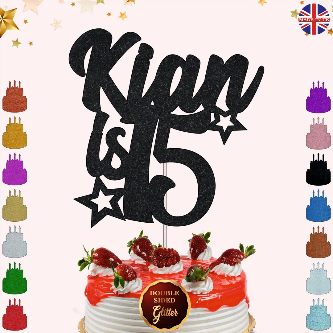 Cake Topper Customised Cake Topper Personalised Happy Birthday Cake ...