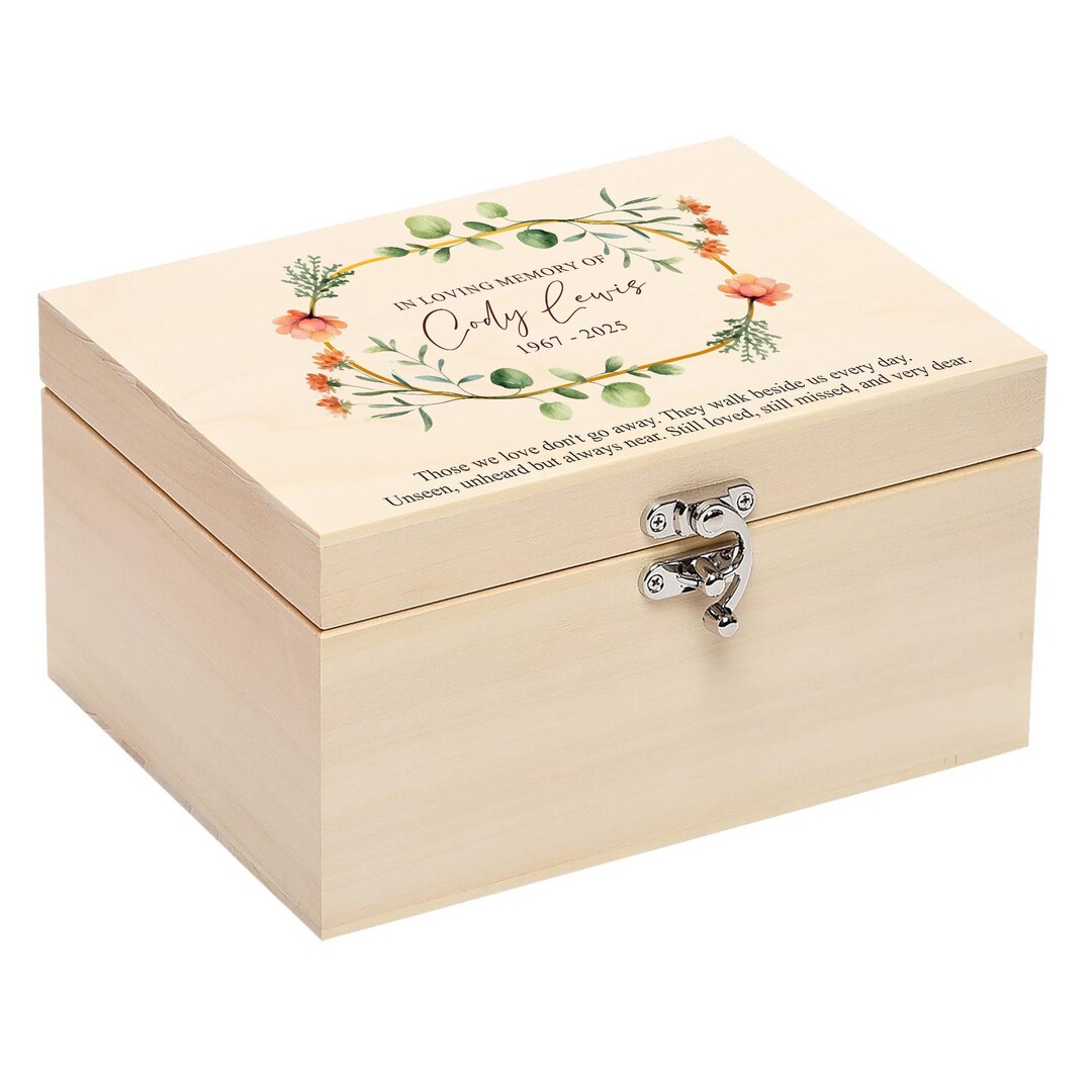 In Loving Memory Box & Personalised Keepsake Box | Memorial Gift | Loss ...