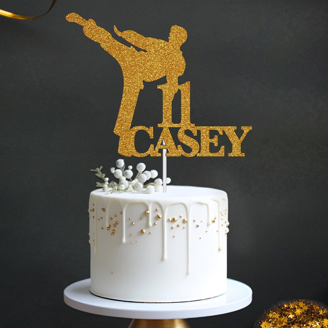 Personalised Karate Cake Topper Birthday Celebration Topper for Kids ...