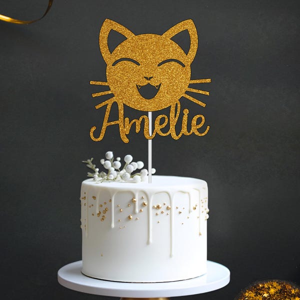 Cat Cake Toppers - Etsy UK
