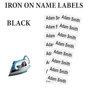 Iron on Name Labels, Personalised Iron on Name Labels, Iron on Labels ...