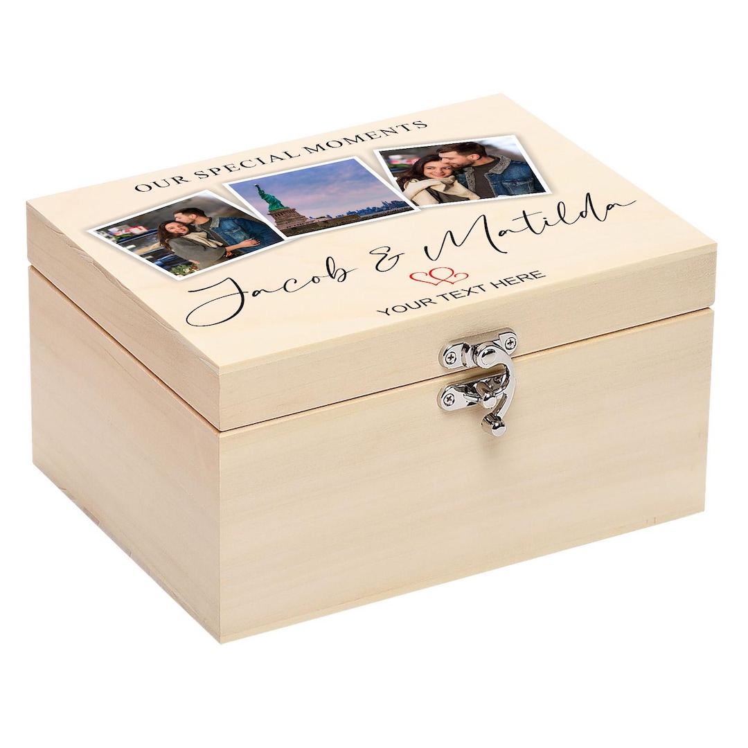 Photo Keepsake Box | Personalised Photo Box | Valentine’s Day Photo ...