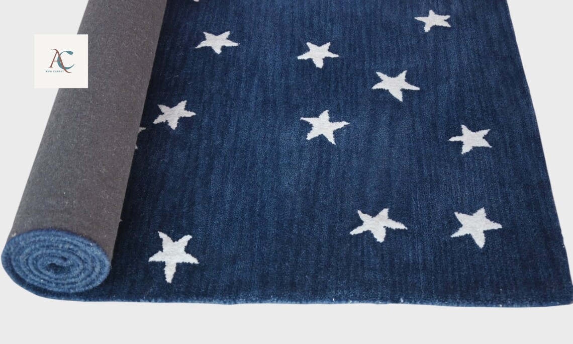 Starry Night Blue Carpet A Timeless Traditional Beauty Available in 3x5 ...