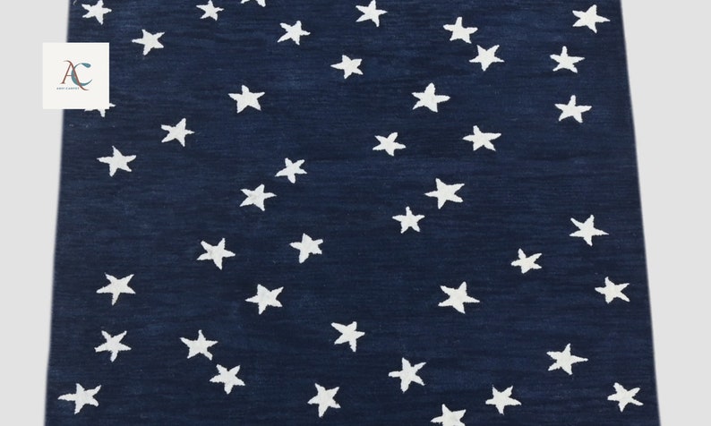 Starry Night Blue Carpet A Timeless Traditional Beauty Available in 3x5 ...