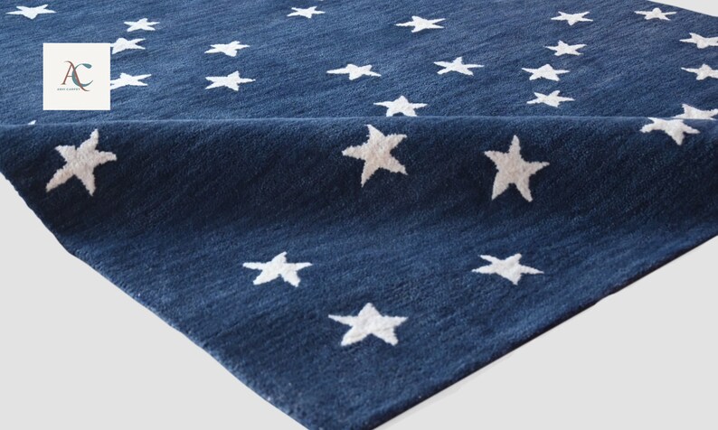 Starry Night Blue Carpet A Timeless Traditional Beauty Available in 3x5 ...