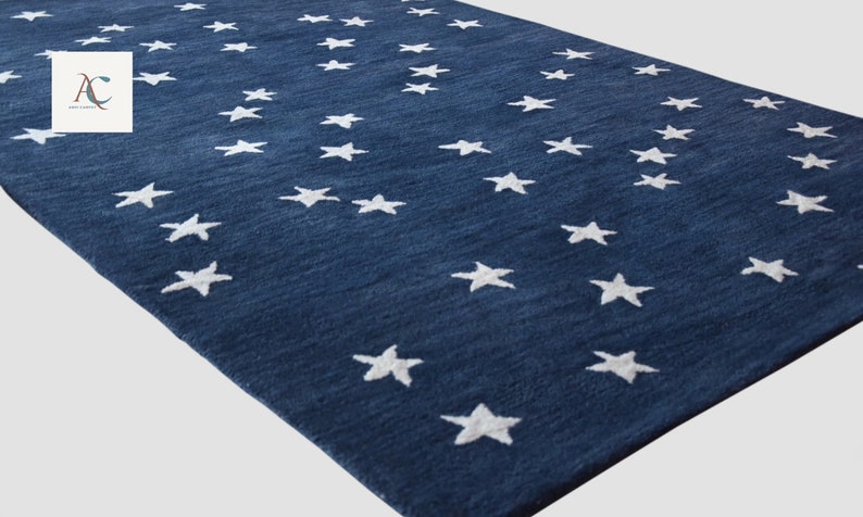 Starry Night Blue Carpet A Timeless Traditional Beauty Available in 3x5 ...