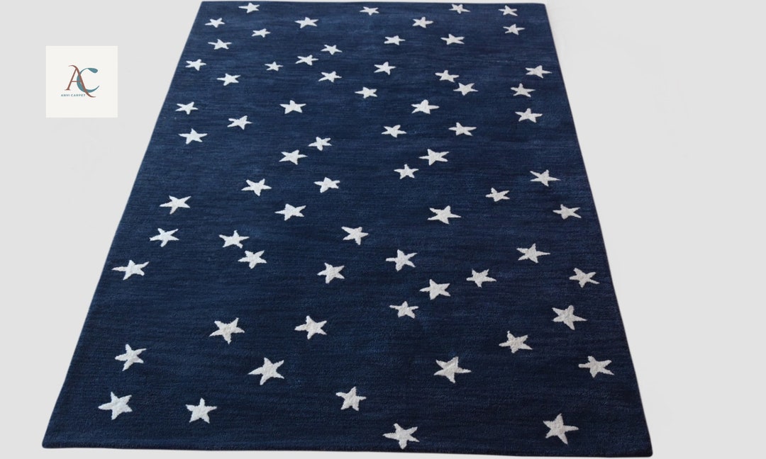 Starry Night Blue Carpet A Timeless Traditional Beauty Available in 3x5 ...