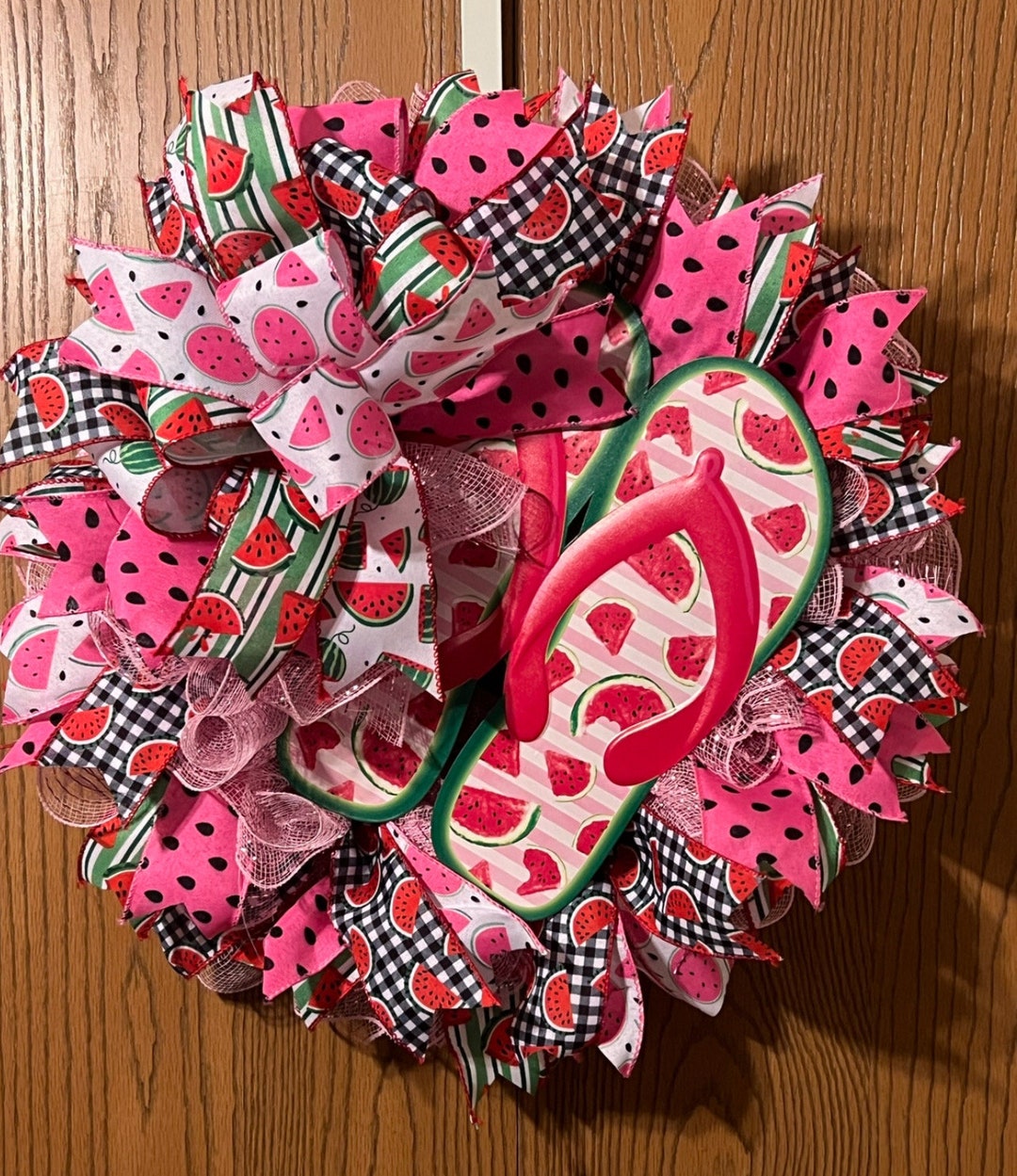 Watermelon Flip Flop Wreath - Etsy