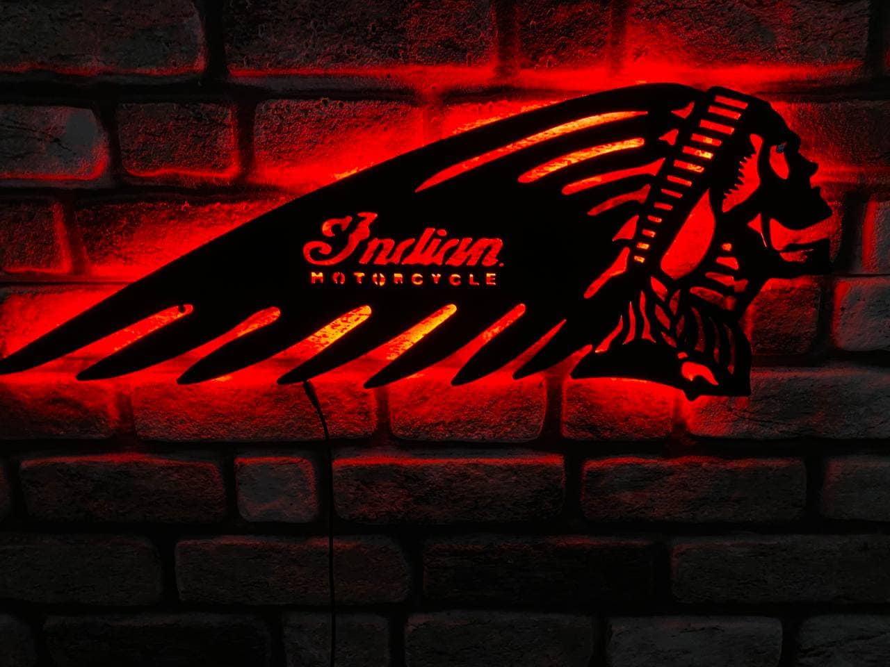 Indian Motorcycle Sign,indian Led Sign , Indian Motorcycle Fan,home ...