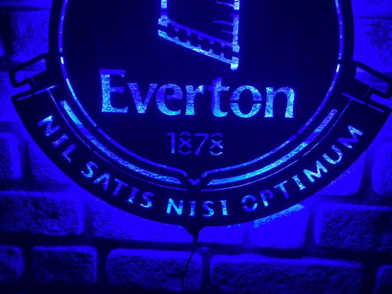 Everton Football Club Led Sign Everton Wall Art Everton - Etsy UK