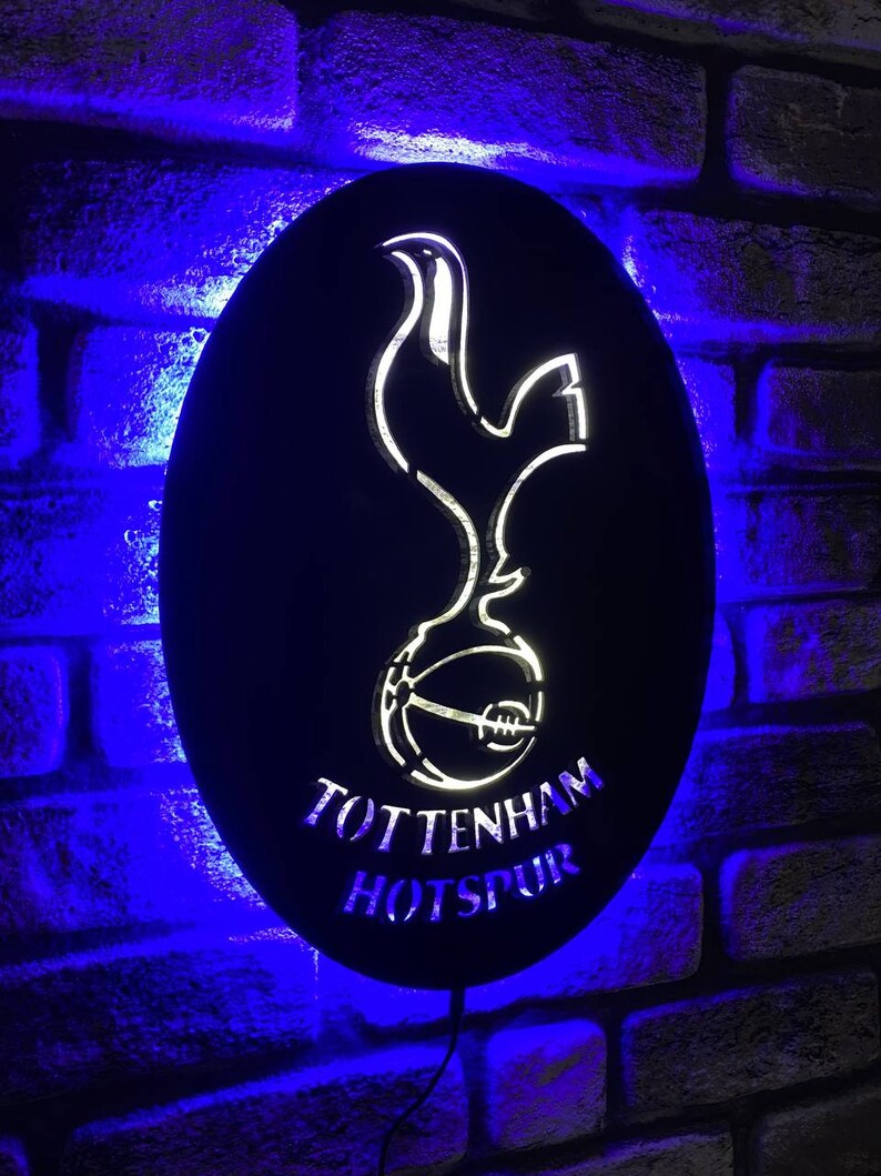 Tottenham Hotspur Led Sign, Neon Sign, Football Team Wall Hangings Sign ...