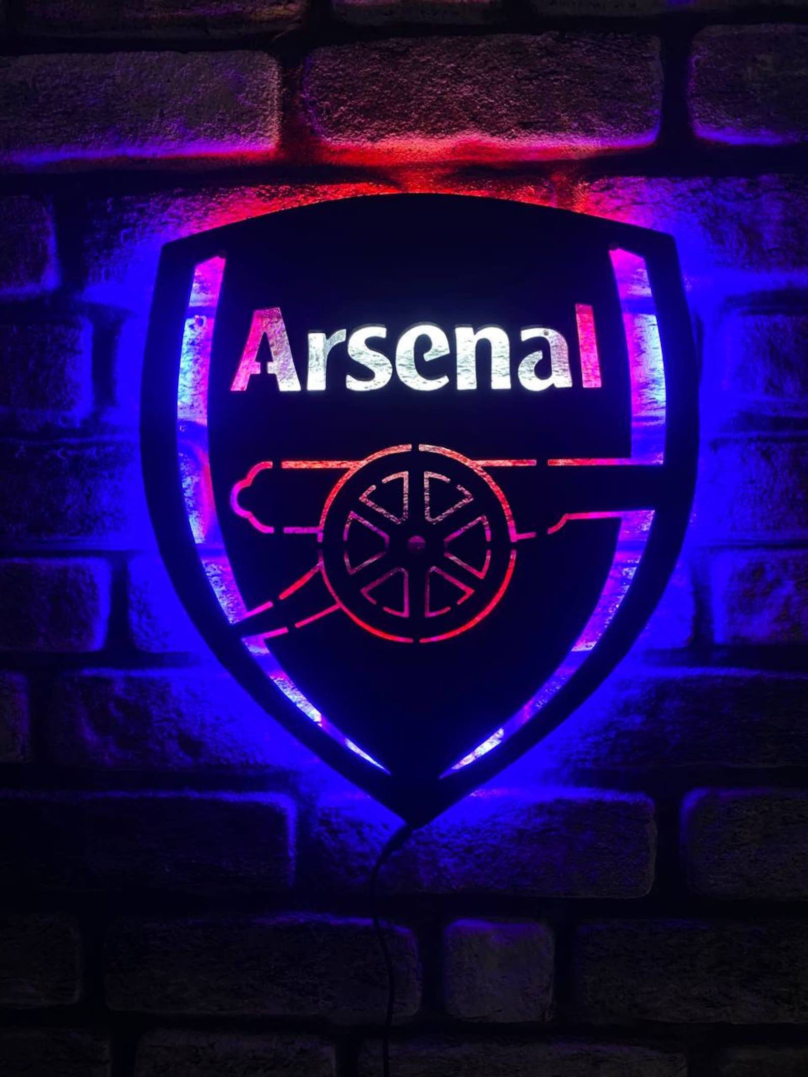 Arsenal Football Club Led Sign, Arsenal Wall Decor, Football Gift ...