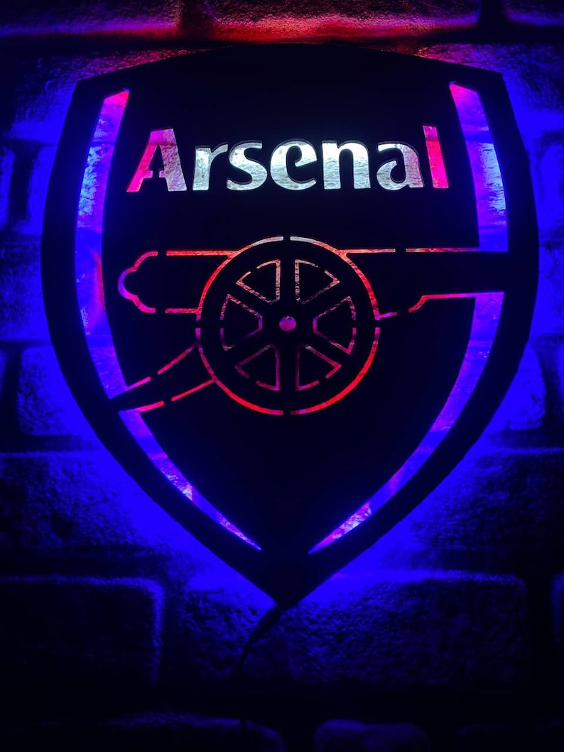Arsenal Football Club Led Sign, Arsenal Wall Decor, Football Gift ...