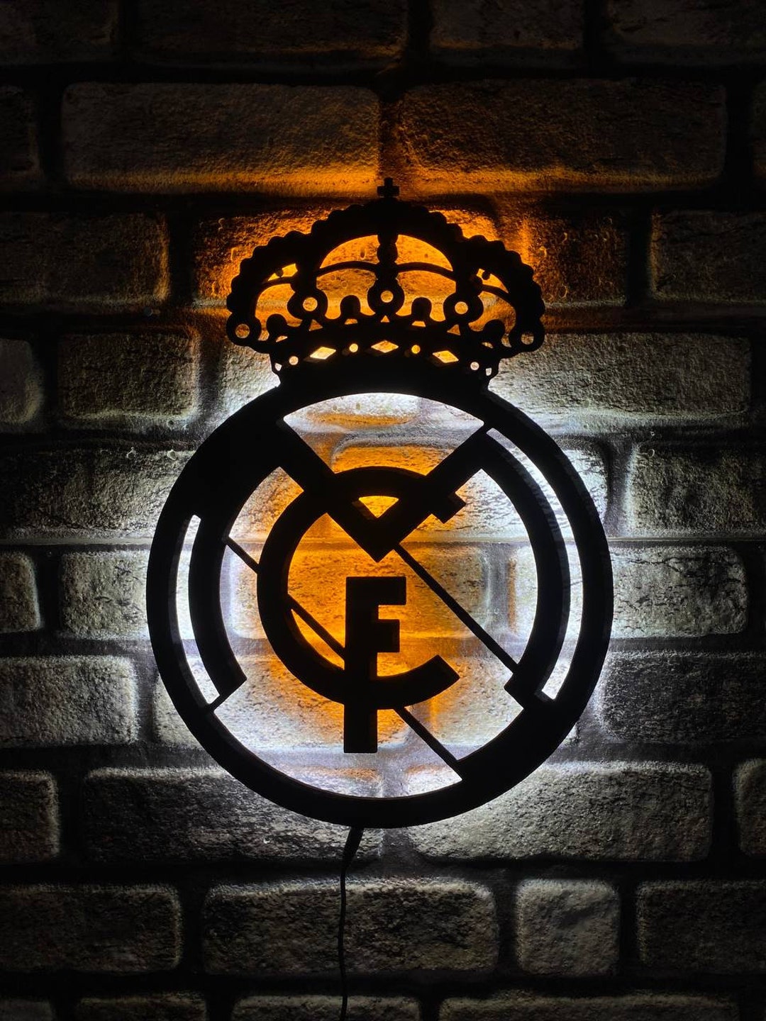 Real Madrid CF , Real Madrid Led Sign , Football Wall Decor , Real ...