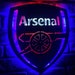 Arsenal Football Club Led Sign, Arsenal Wall Decor, Football Gift ...