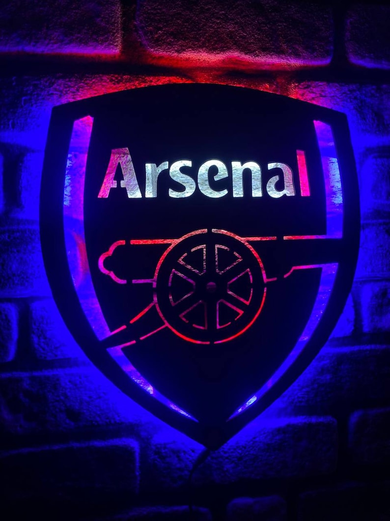 Arsenal Football Club Led Sign, Arsenal Wall Decor, Football Gift ...