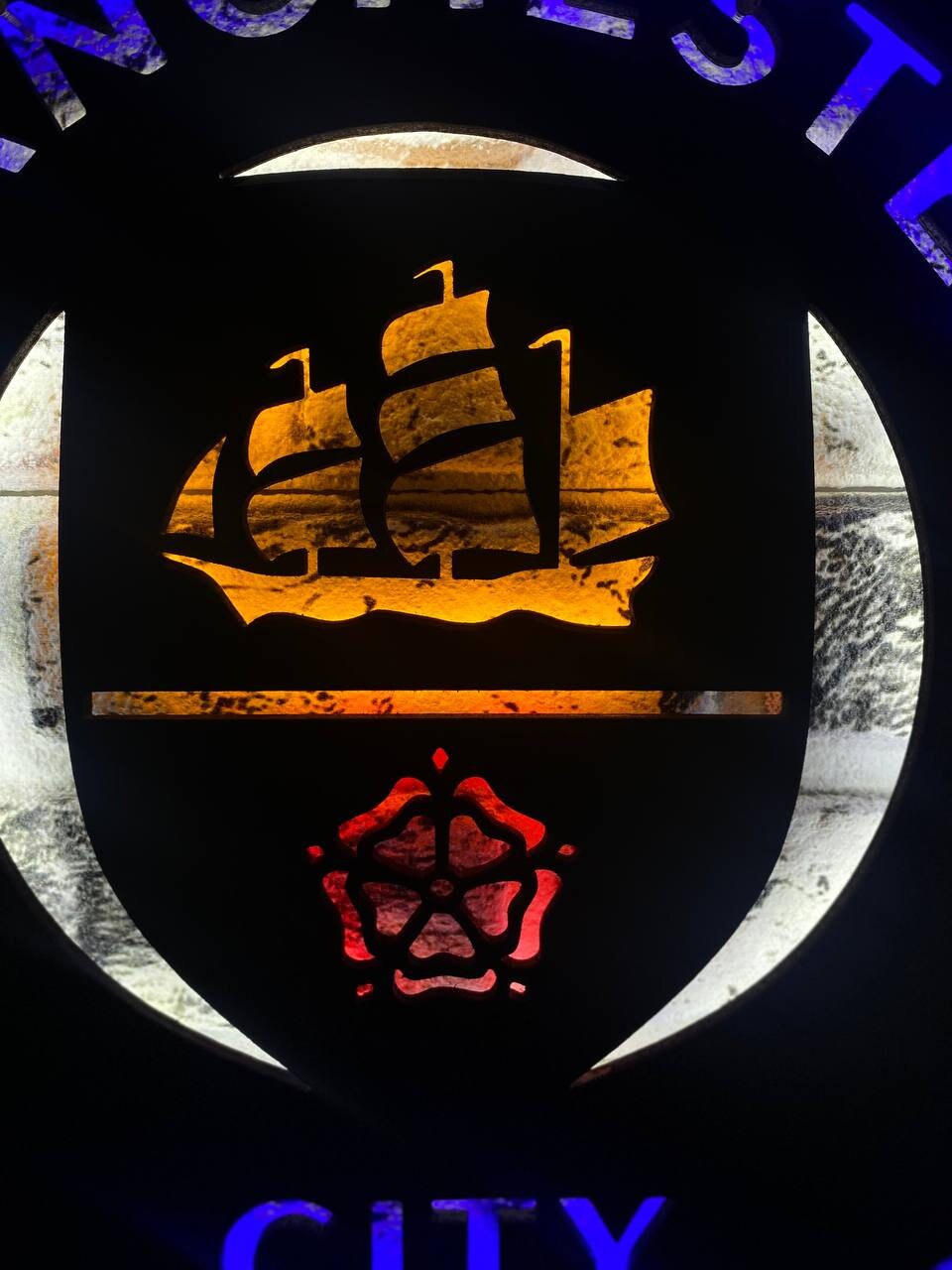 Manchester City Led Sign, Neon Sign, Football Team Wall Hangings Sign ...