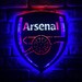 Arsenal Football Club Led Sign, Arsenal Wall Decor, Football Gift ...